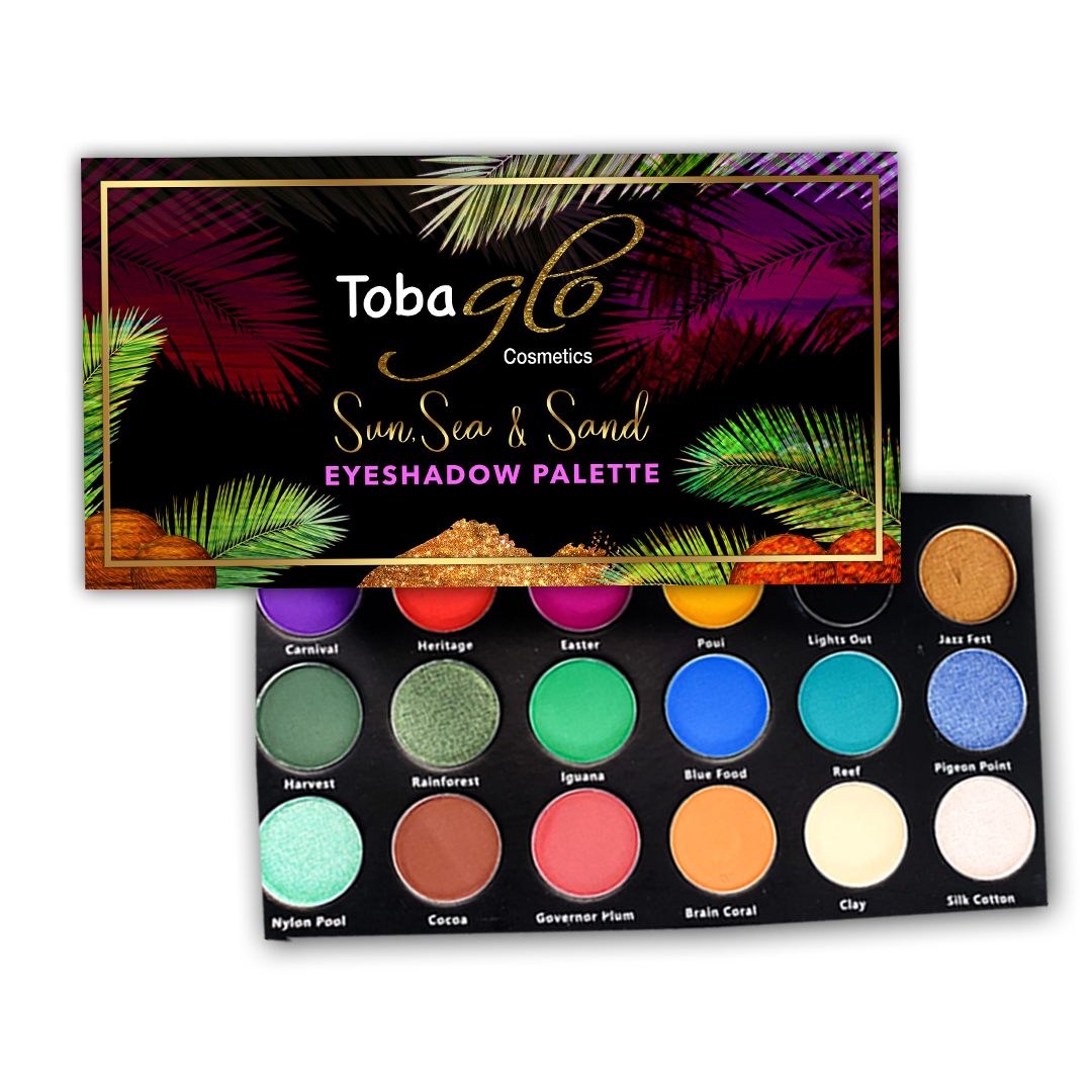 Sun, Sea & Sand Eyeshadow Palette – TOBAGLO COSMETICS Ltd.